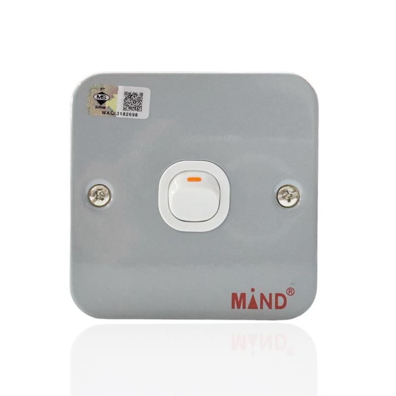MIND 1 GANG 1 WAY SWITCH METAL SIRIM APPROVED | Shopee Malaysia