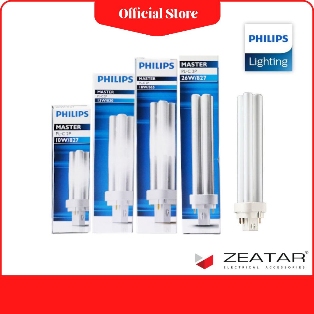 Philips Master PL-C 2 Pin Light Bulb 10W / 13W Cool DayLight Warm White ...