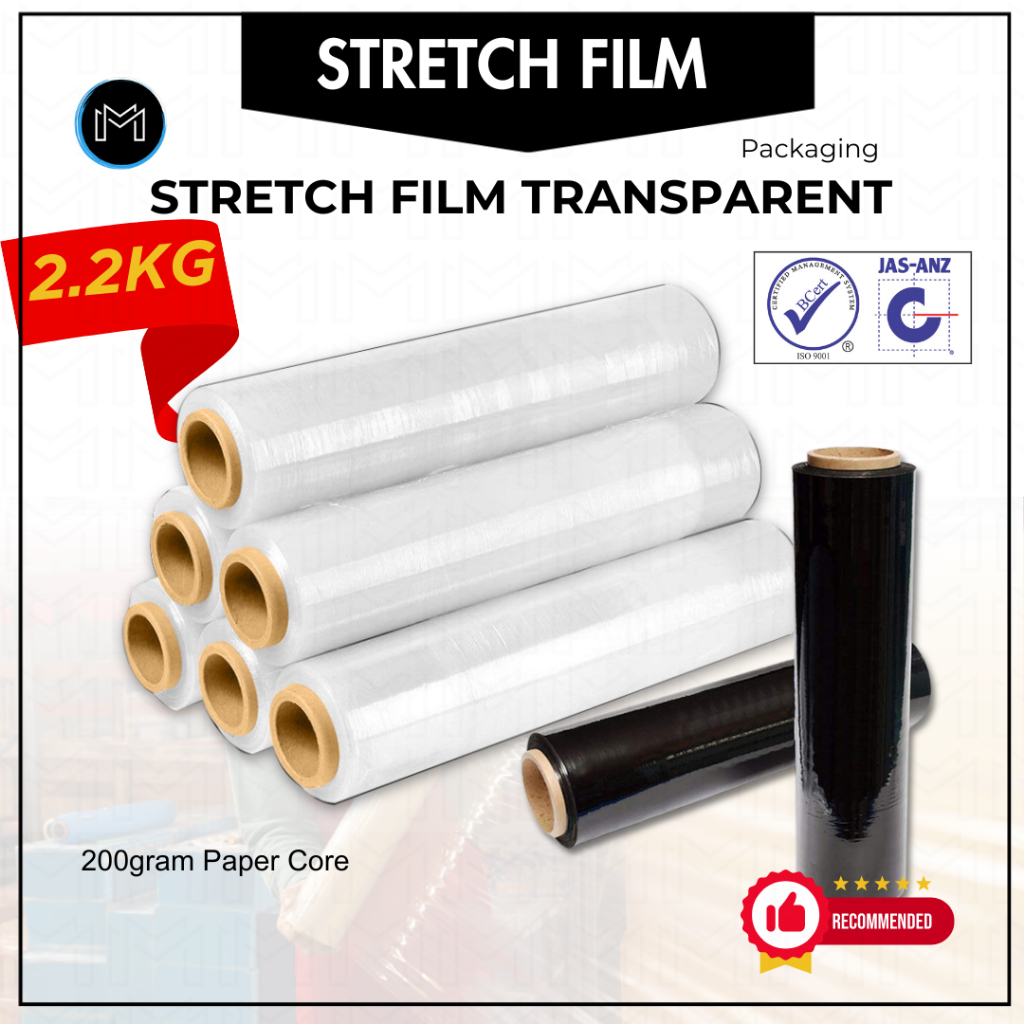 2.2Kg 500mm Stretch Film Wraping Plastic Wrap Plastic Film Cling Wrap ...