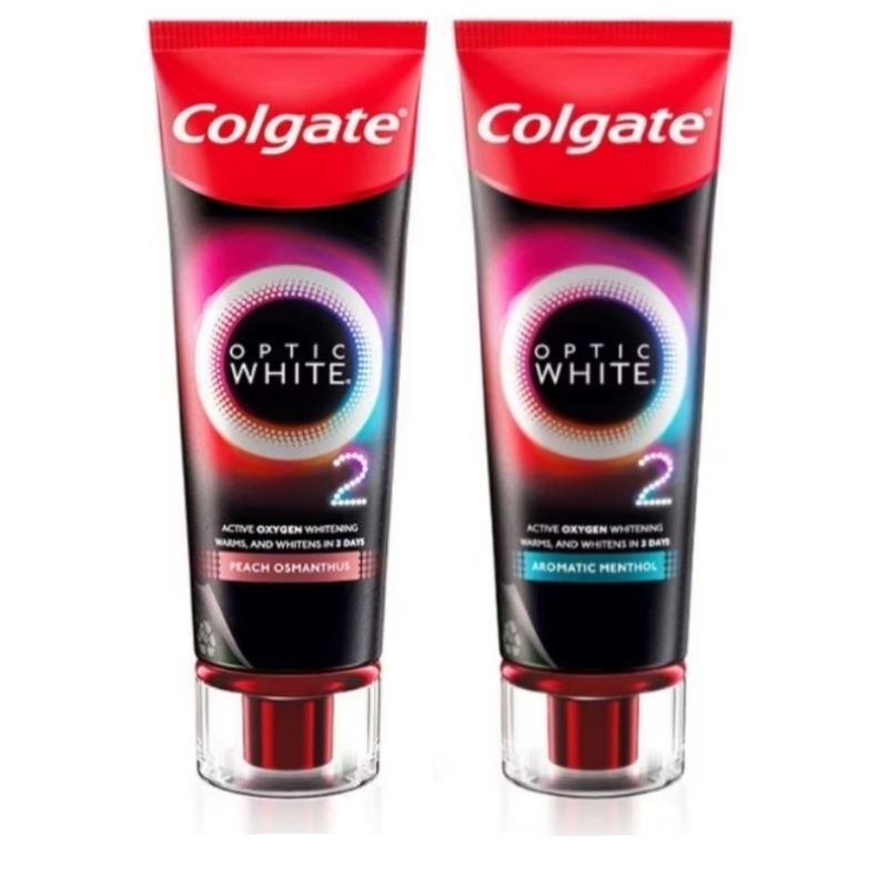COLGATE 85g Optic White O2 Oxygen Whitening Toothpaste Aromatic Menthol | Peach Osmanthus ...