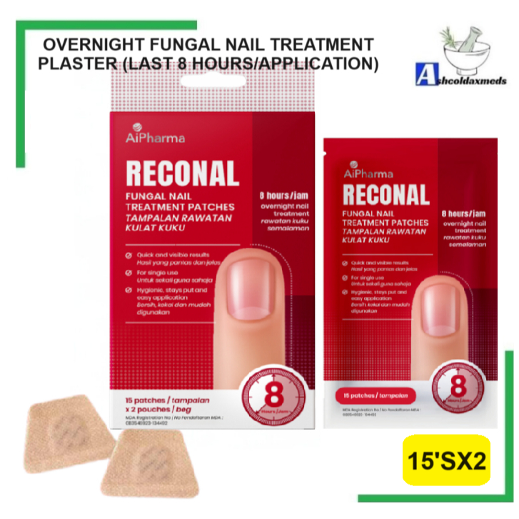 AiPharma Reconal Fungal Nail Treatment Patches (15s' x 2 pouch) | Shopee Malaysia