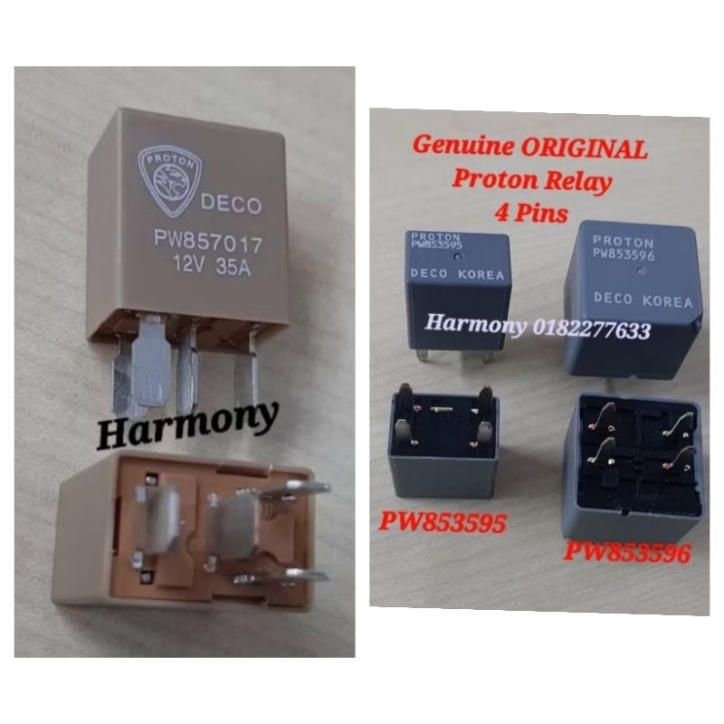 ORIGINAL PROTON POWER RELAY FAN RELAY, P/No. PW853595 PW853596 PW857017 ...