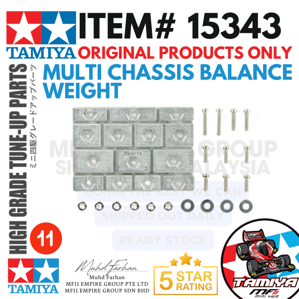 Tamiya Mini 4wd Multi Chassis Balance Weight (15343) | Shopee Malaysia