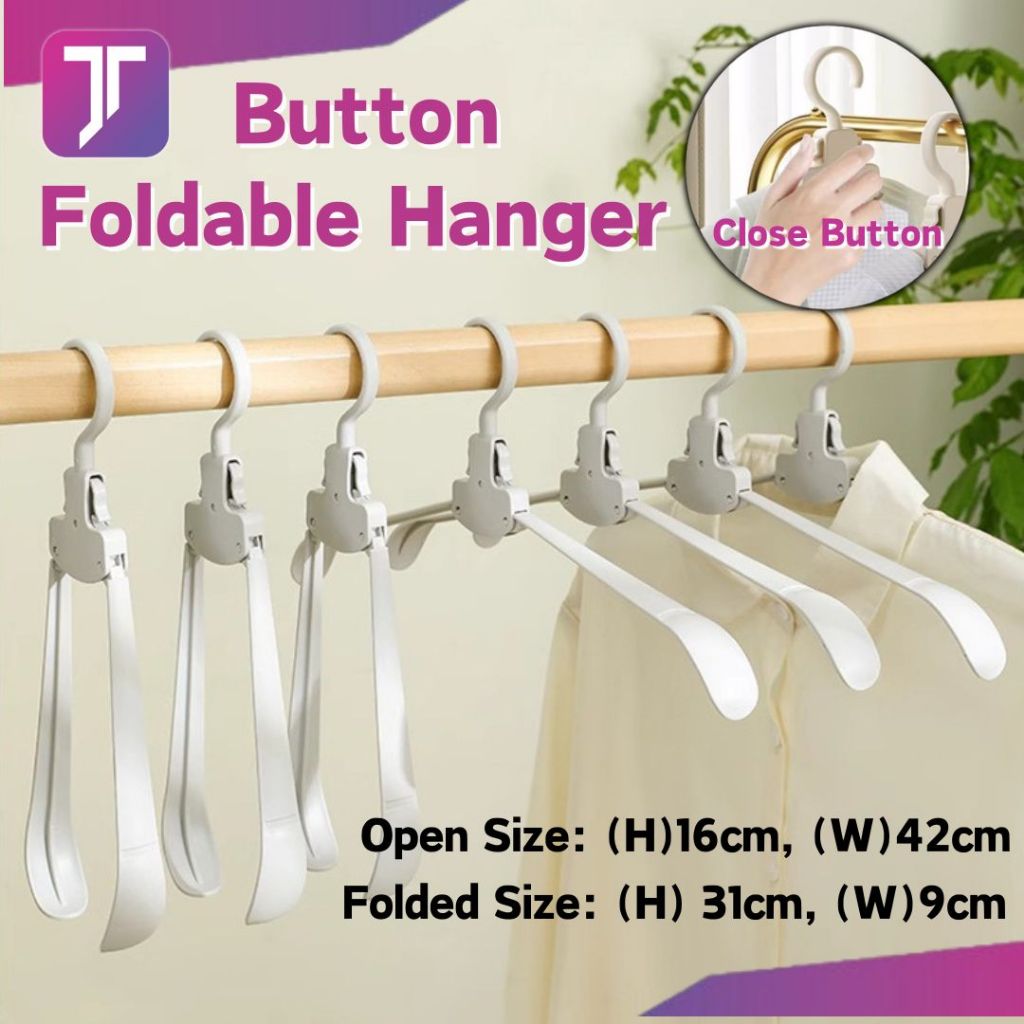 Jtrevel Foldable Hanger Cloth Multi-Purpose Drying Plastic Lightweight ...