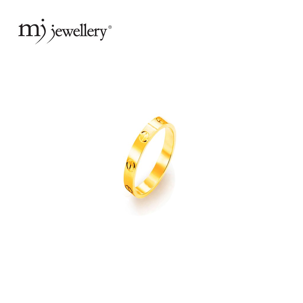 MJ Jewellery 375/9K Gold Ring C376 | Shopee Malaysia