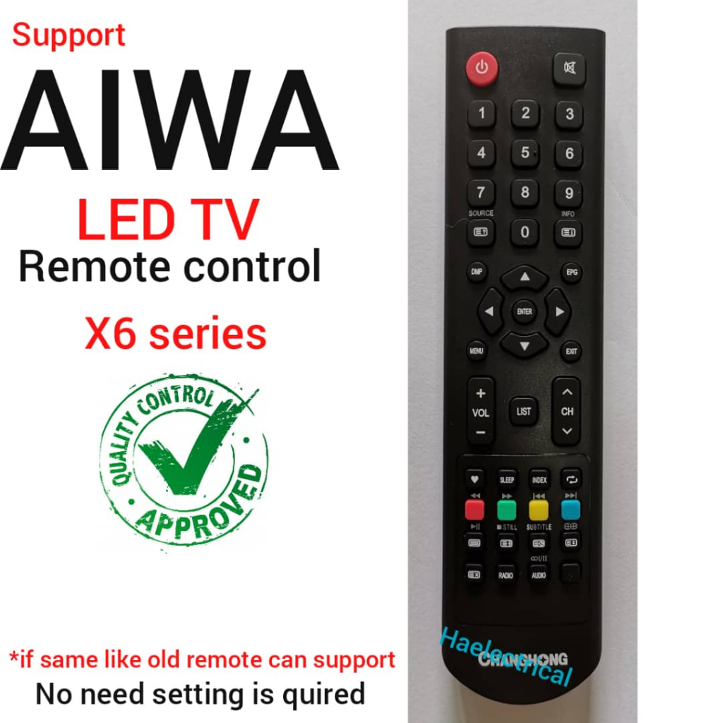 (OEM) AIWA TV Remote Control For AIWA 32X6 40X6 AW-LED32X6FL AW ...