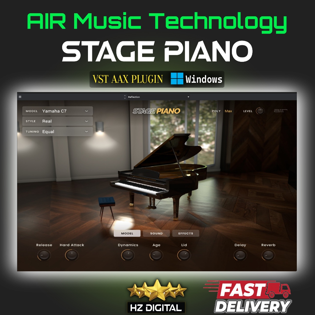 AIR Music Technology STAGE PIANO Midi keyboard Synth Effect VST Plugin ...