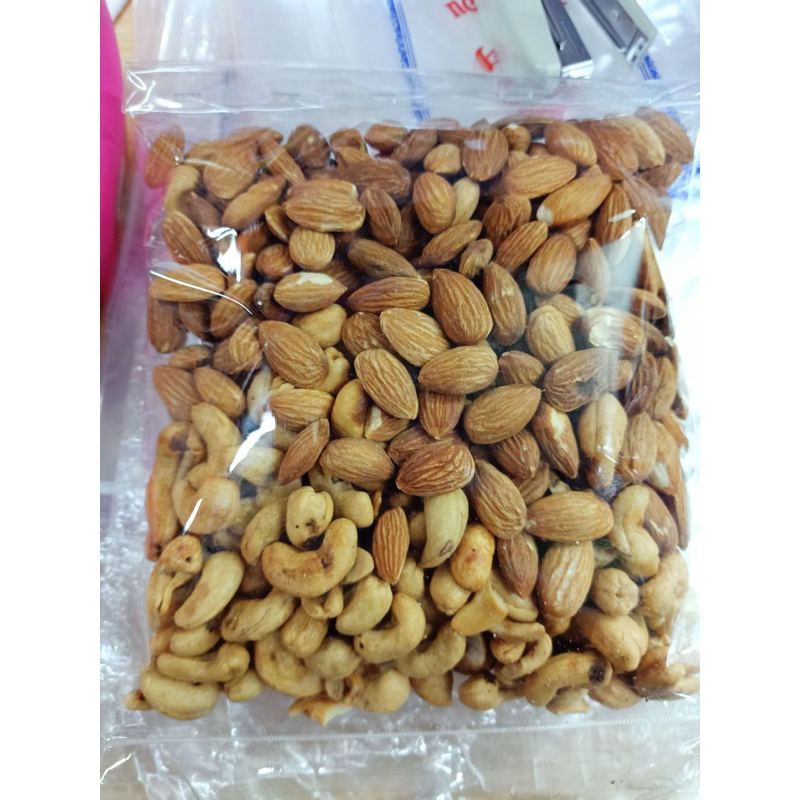kacang mix 2 in 1 (badam dan gajus goreng) | Shopee Malaysia