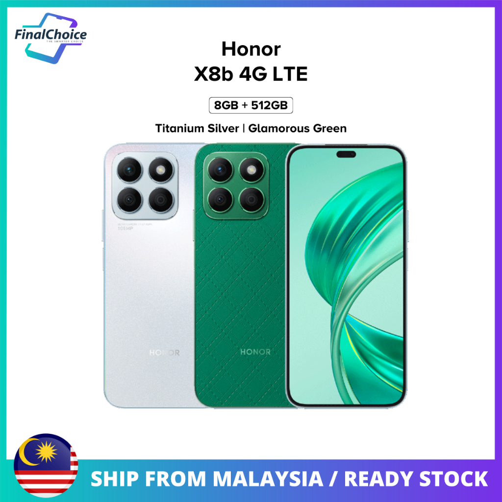 (New) Honor X8b 4G LTE/LLY-LX2 (8GB+512GB) Original Honor Malaysia ...