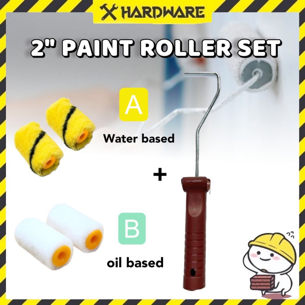 2" PAINT ROLLER SET OR ROLLER ONLY/ROLLER HANDLE AND REFILL/LAMBWOOL ...
