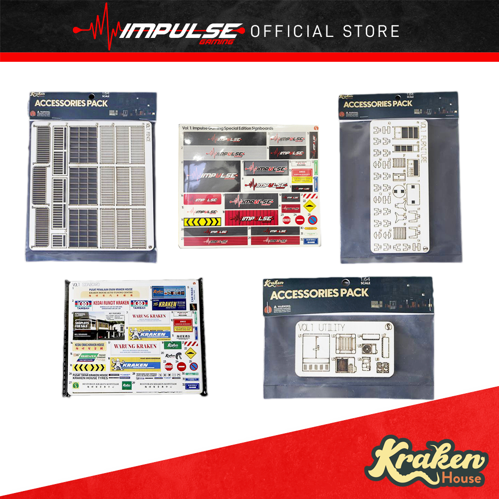 Kraken House Accessories Vol 01 - Signboard Pack / Fence Pack ...