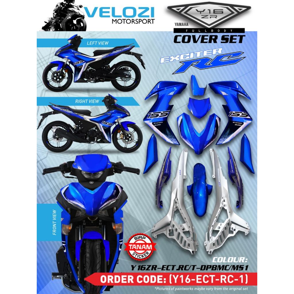 VELOZI full set cover set Y16ZR Y16 Full Set Cover set Exciter RC Full ...
