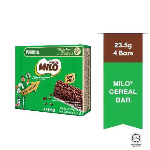 NESTLE MILO Cereal Bar Multipack (4x23.5g) | Shopee Malaysia