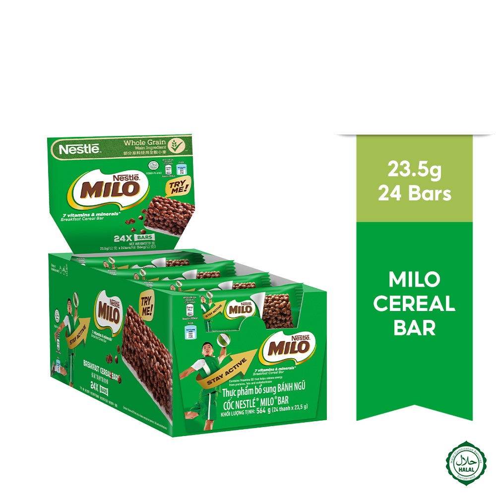 NESTLE MILO Cereal Bar (24x23.5g) | Shopee Malaysia