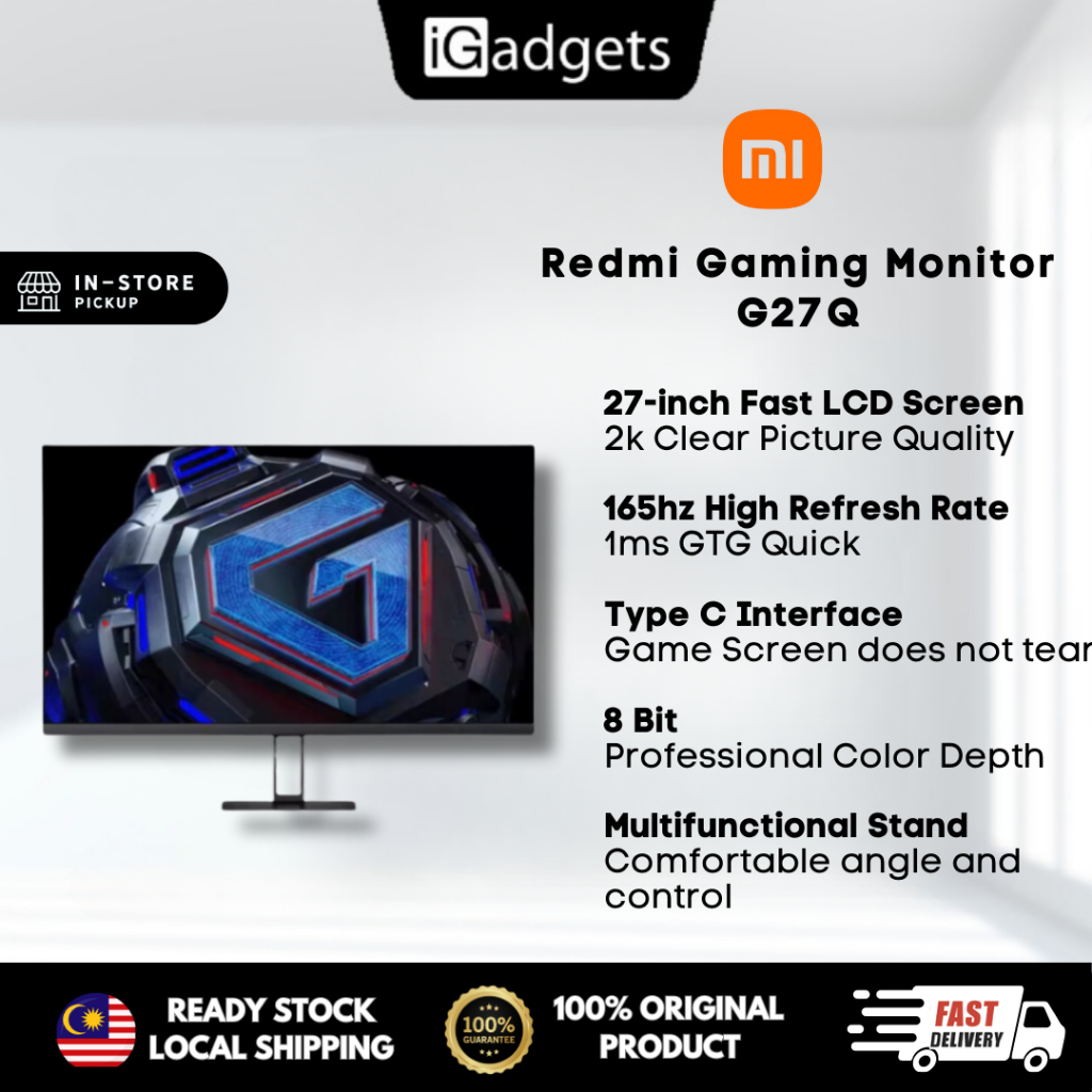 Redmi Gaming Monitor G27Q Multi-function Stand Version 165Hz High ...