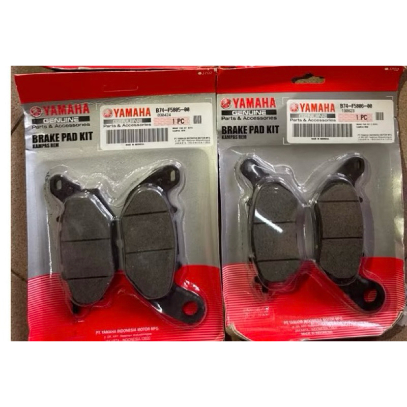 BRAKE PAD LINING ORIGINAL 100% HLY YAMAHA XMAX 250 300 REAR FRONT PAD ...