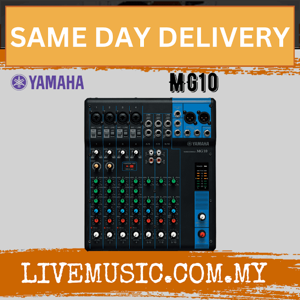 Yamaha MG10 10-Channel Mixer (MG-10/MG 10) | Shopee Malaysia