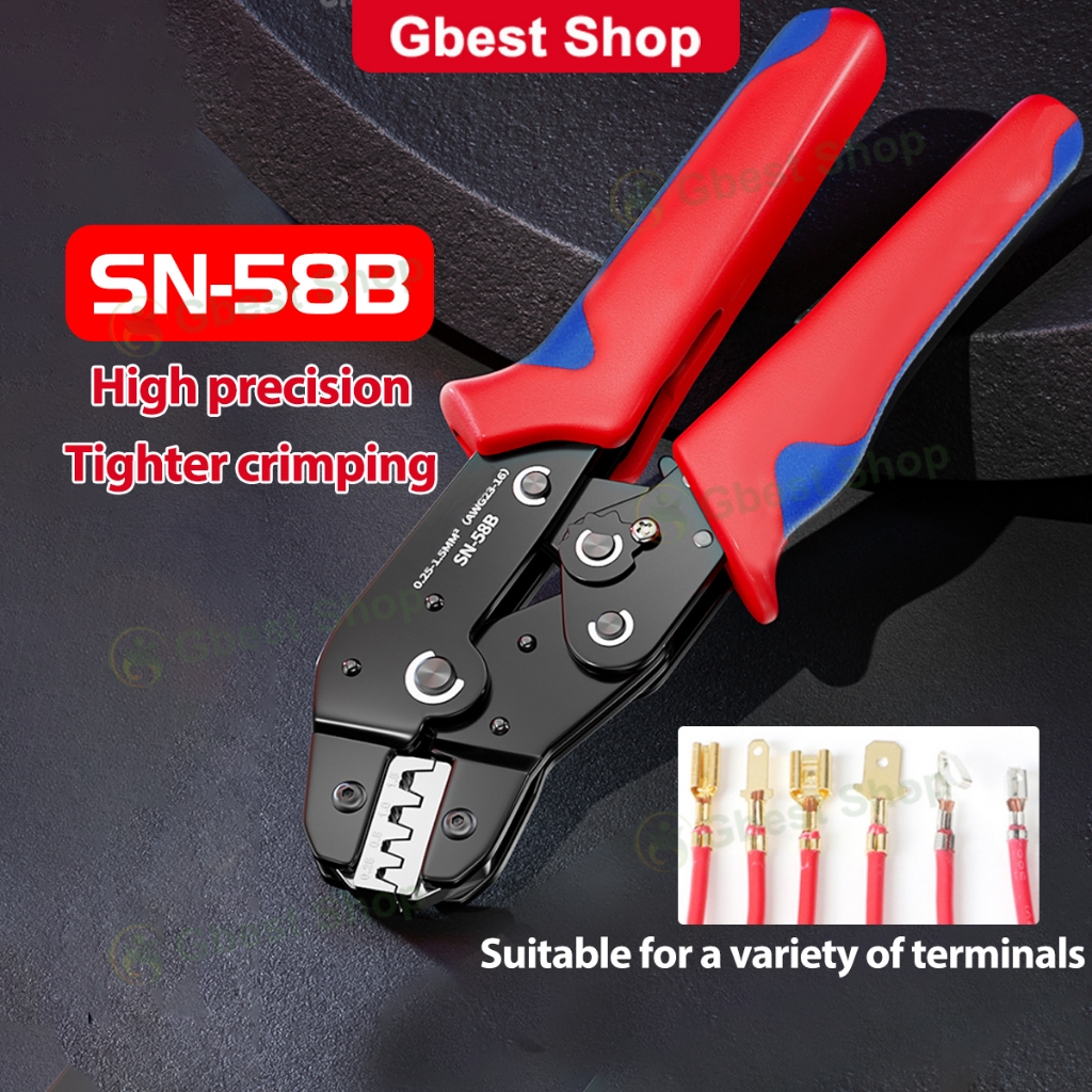 Crimper Plier Pliers Wire Terminal Connector Crimping Tool Ratcheting ...