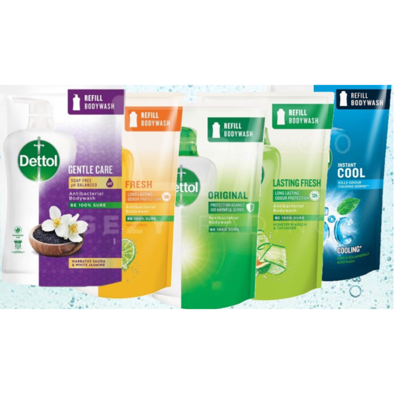 Dettol Shower Gel Original ｜ Fresh ｜ Cool ｜ Lasting Fresh Refill Pouch ...