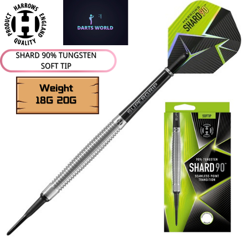 🔥READY STOCK🔥Harrows Dart Soft Tip - Shard 90% Tungsten (18G 20G ...