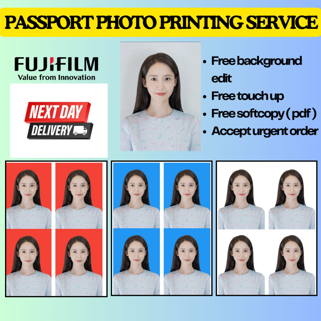 NEW | Passport Photo Printing Service/Cuci Gambar Passport Lesen IC ID ...