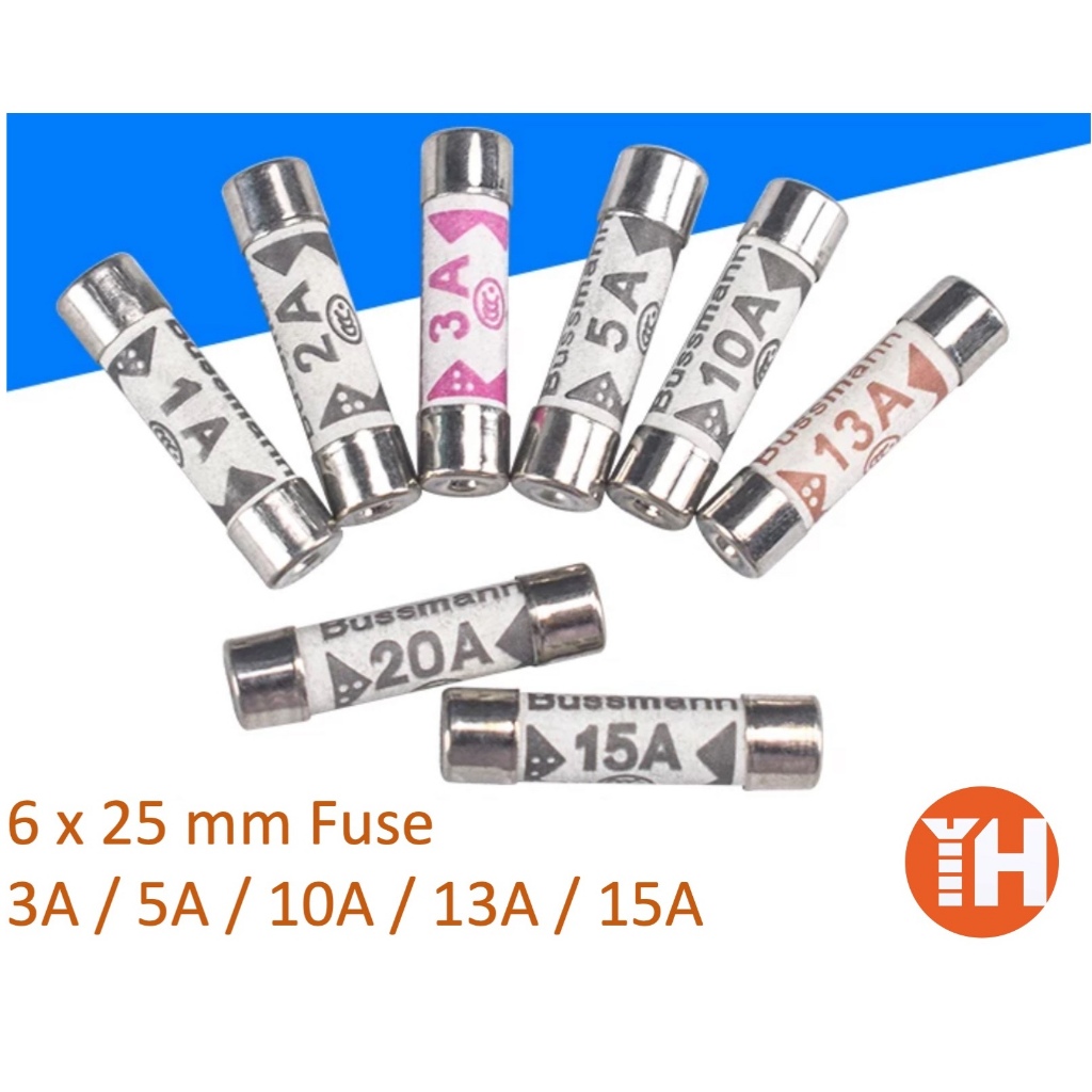 (1 pc) 3A / 5A / 10A / 13A / 15A / 20A UK Plug Ceramic Fuse Replacement ...