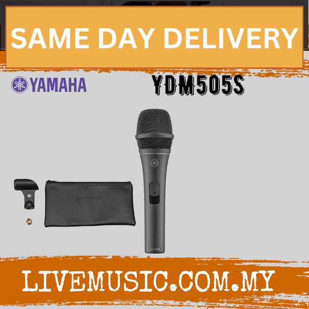 Yamaha YDM505S Dynamic Cardioid Microphone With Switch ( YDM 505S YDM-505S ) | Shopee Malaysia
