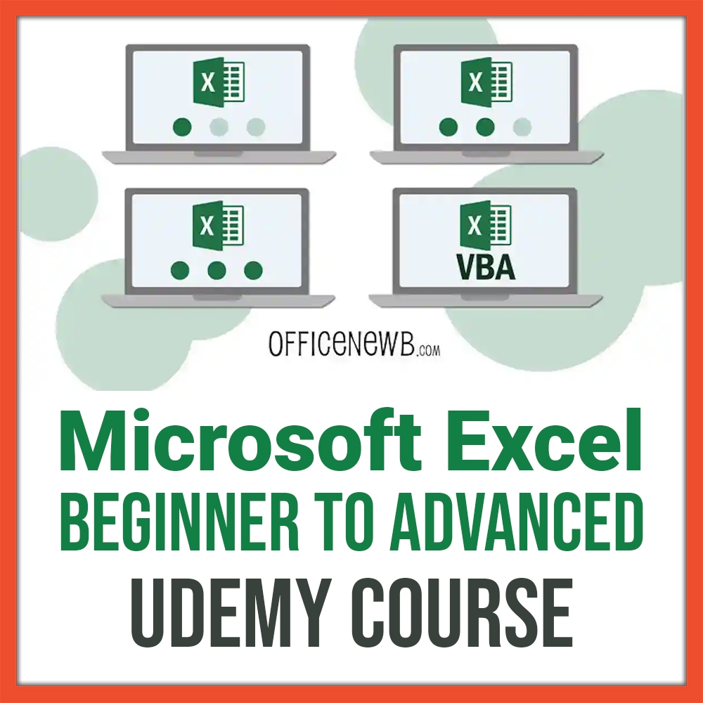 Microsoft Excel From Beginner To Advanced 2024 Latest Udemy Video ...
