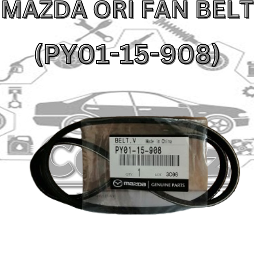 ORIGINAL MAZDA FAN BELT (PY01-15-908/3PK 817) MAZDA CX-5 2.5 12'-16 ...