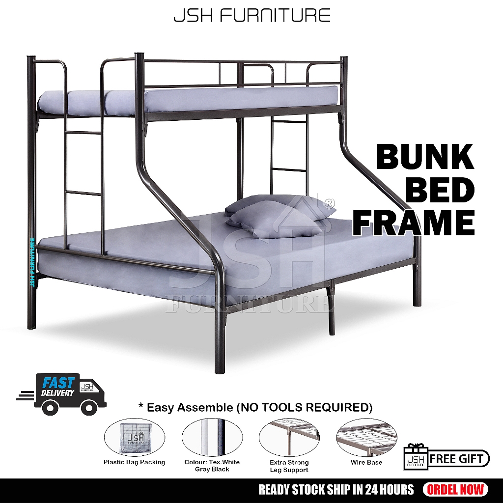 Katil Ibu Anak Besi JSH BB5 - Katil Dua Tingkat Katil Bunk Bed Metal ...
