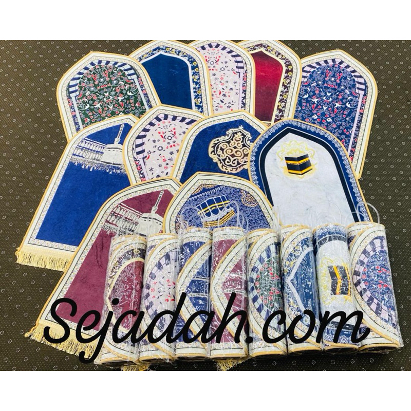 (50pcs)Sejadah Mini Kubah Muka Panjang /Shining /Sejadah Mini Muka ...
