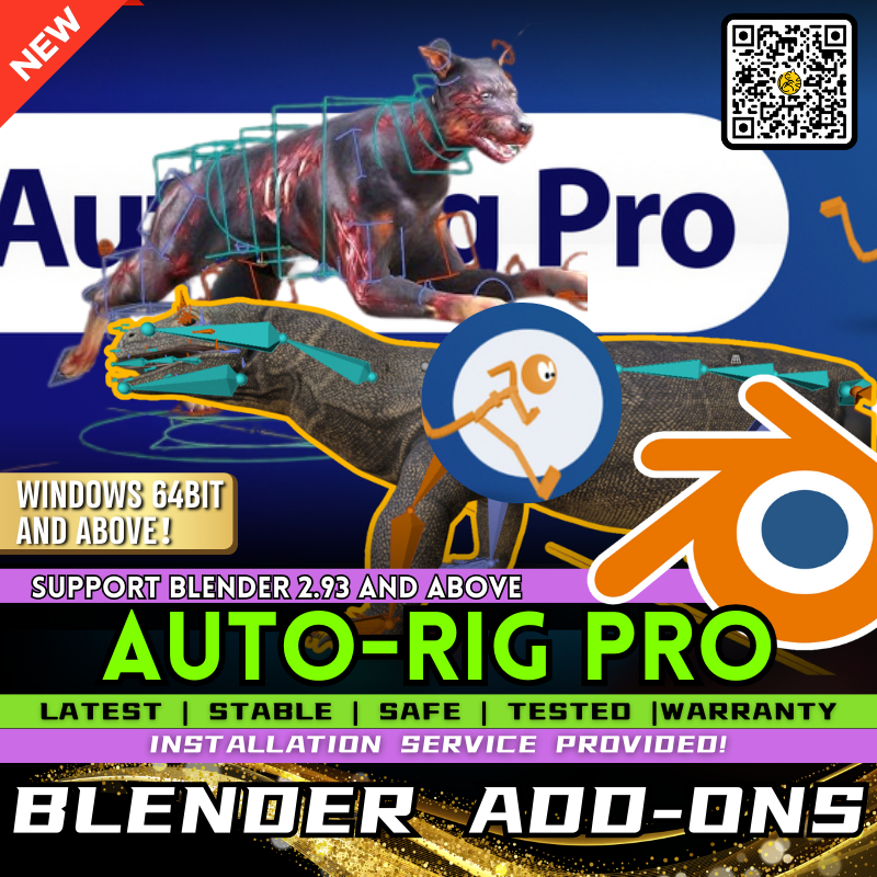 V3.72.26🔥Latest Stable 【LIFETIME】Auto-Rig Pro + Quick Rig | 3D Blender🤝 ...