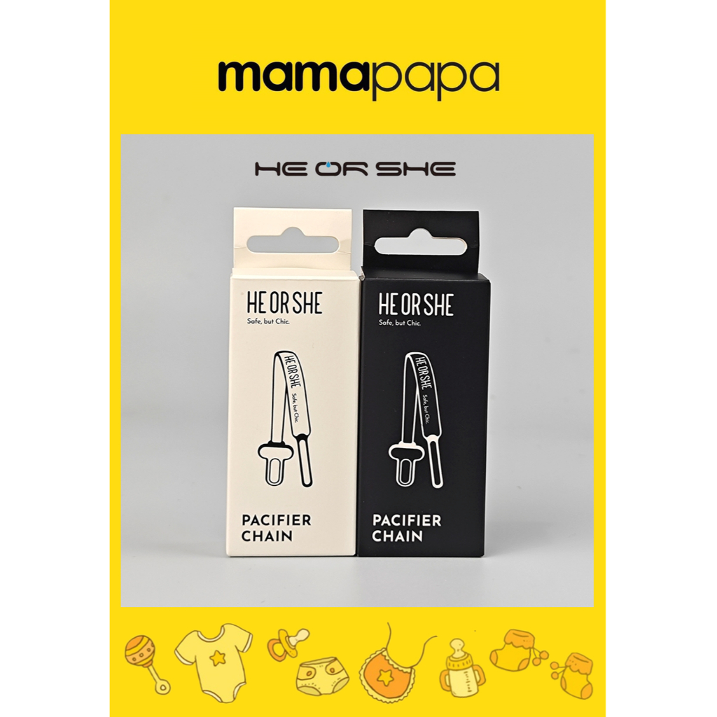 *Ship from Sarawak* He Or She Pacifier Chain | Shopee Malaysia