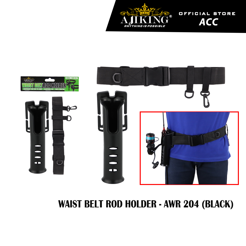 Ajiking Waist Belt Fishing Rod holder Tali Pinggang Joran Pancing Rod ...