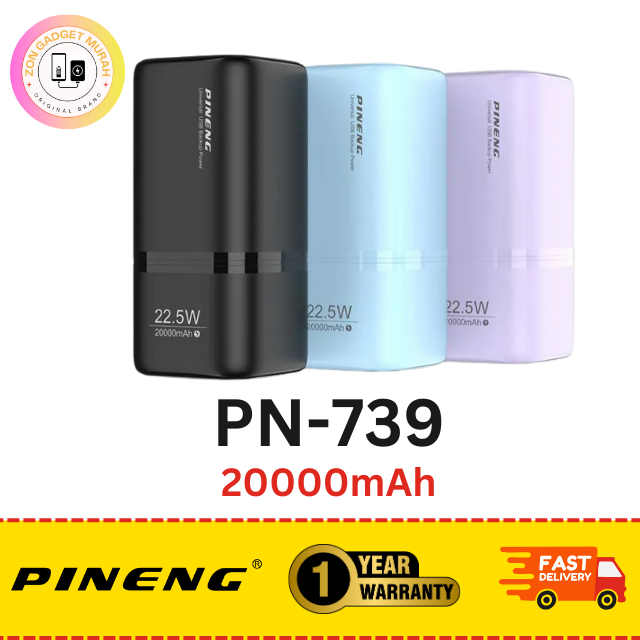 Pineng PN-739 20000mAh Power Bank Super Mini Power Bank Original - 1 ...