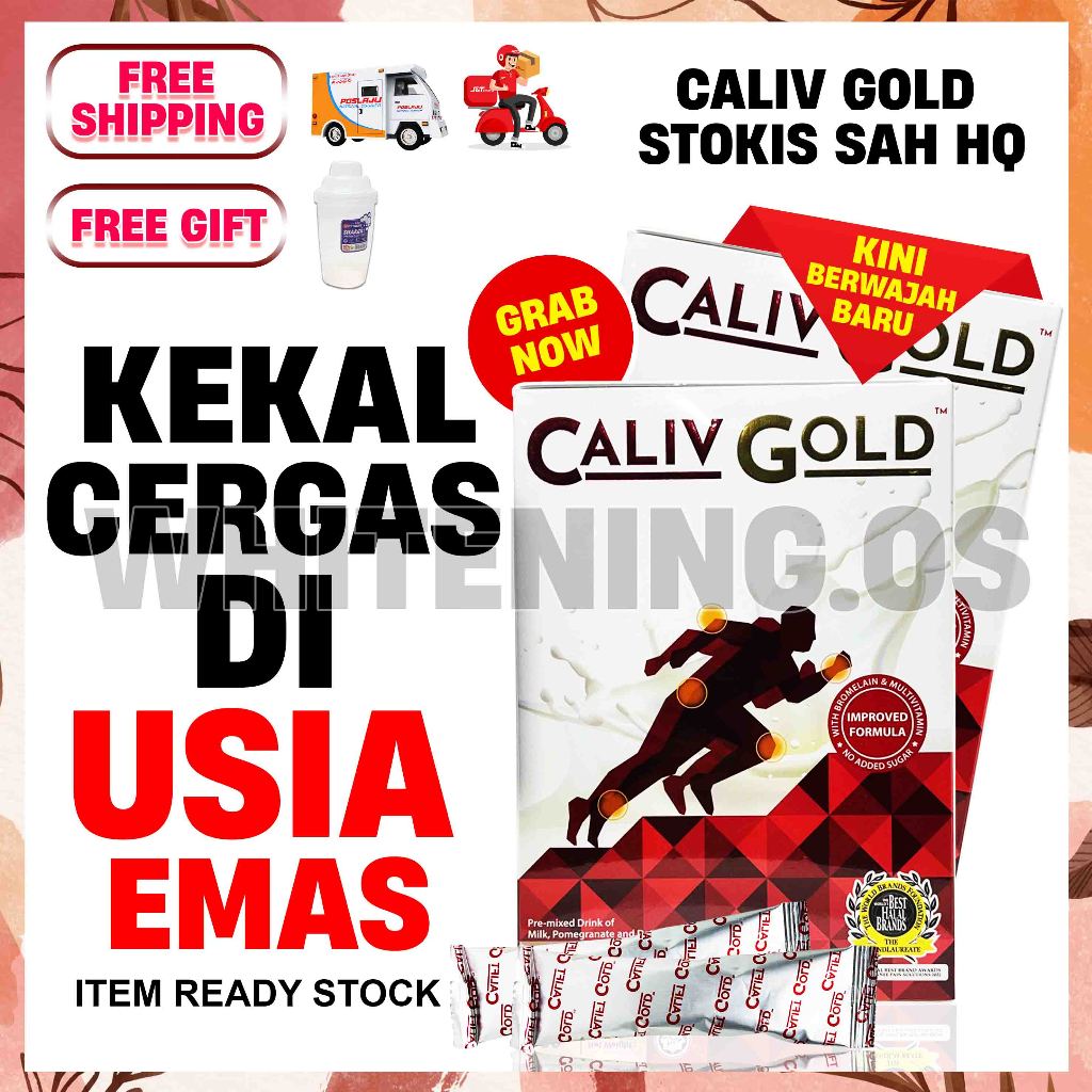 Caliv Gold Susu Untuk Sendi Lutut Gout Gastrik Gerd Tulang Saraf [READY ...