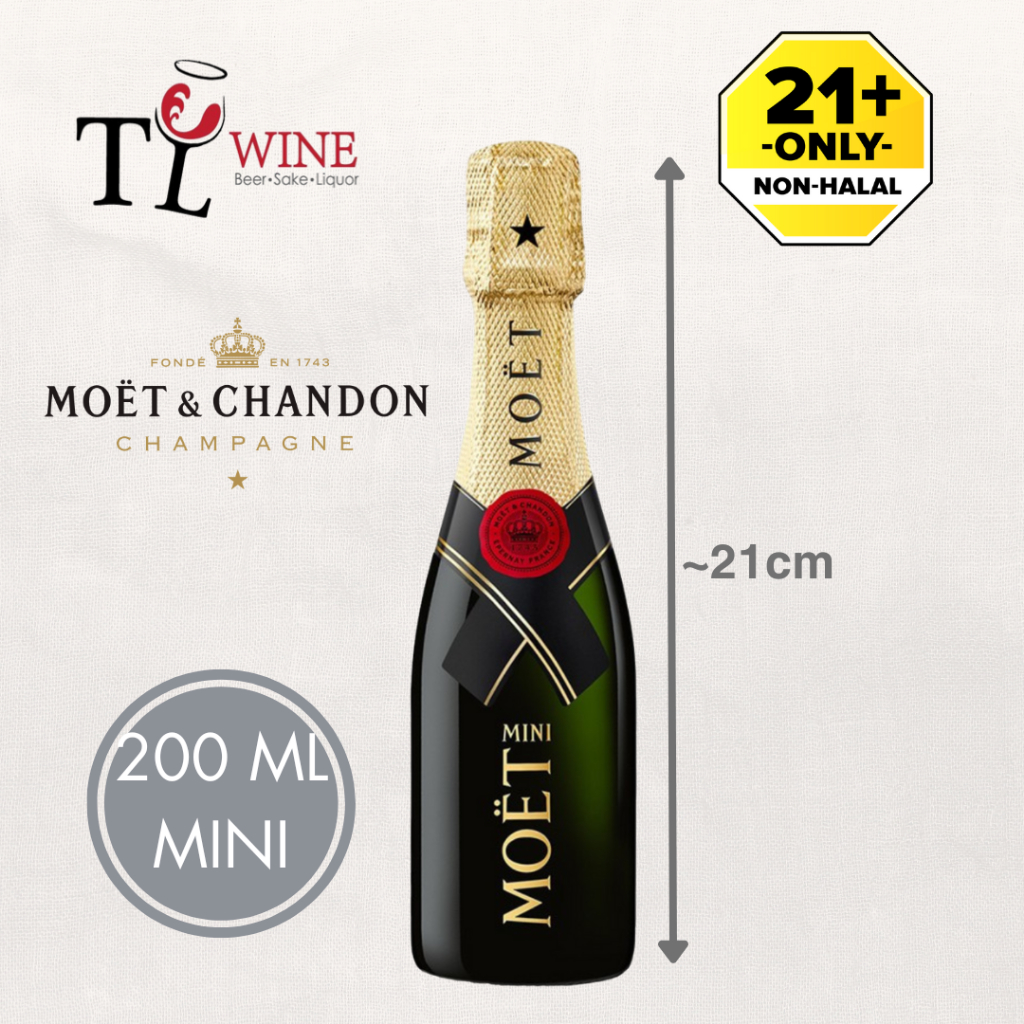 Moet Chandon Brut mini 200ml champagne ALC:12% Duty paid 100% ORIGINAL ...