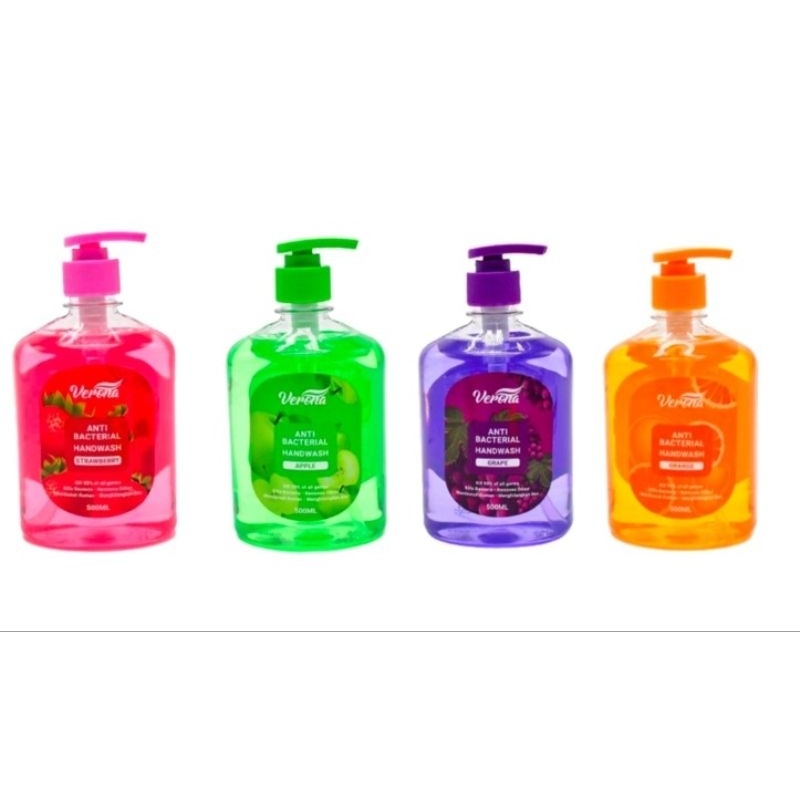 VERONA Antibacterial Handwash Strawberry | Apple | Grape | Orange Scent ...