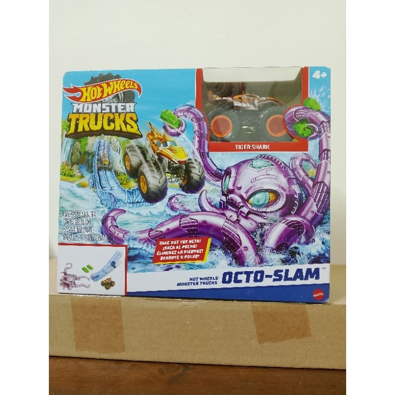 Hot Wheels Monster Truck Tiger Shark Octo-Slam Playset | Shopee Malaysia