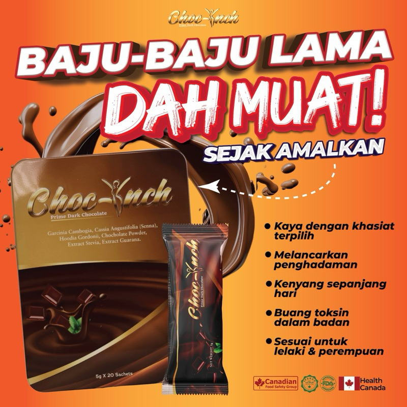 CHOC INCH PRIME DARK CHOCOLATE ( Coklat kurus viral ) Original HQ ...