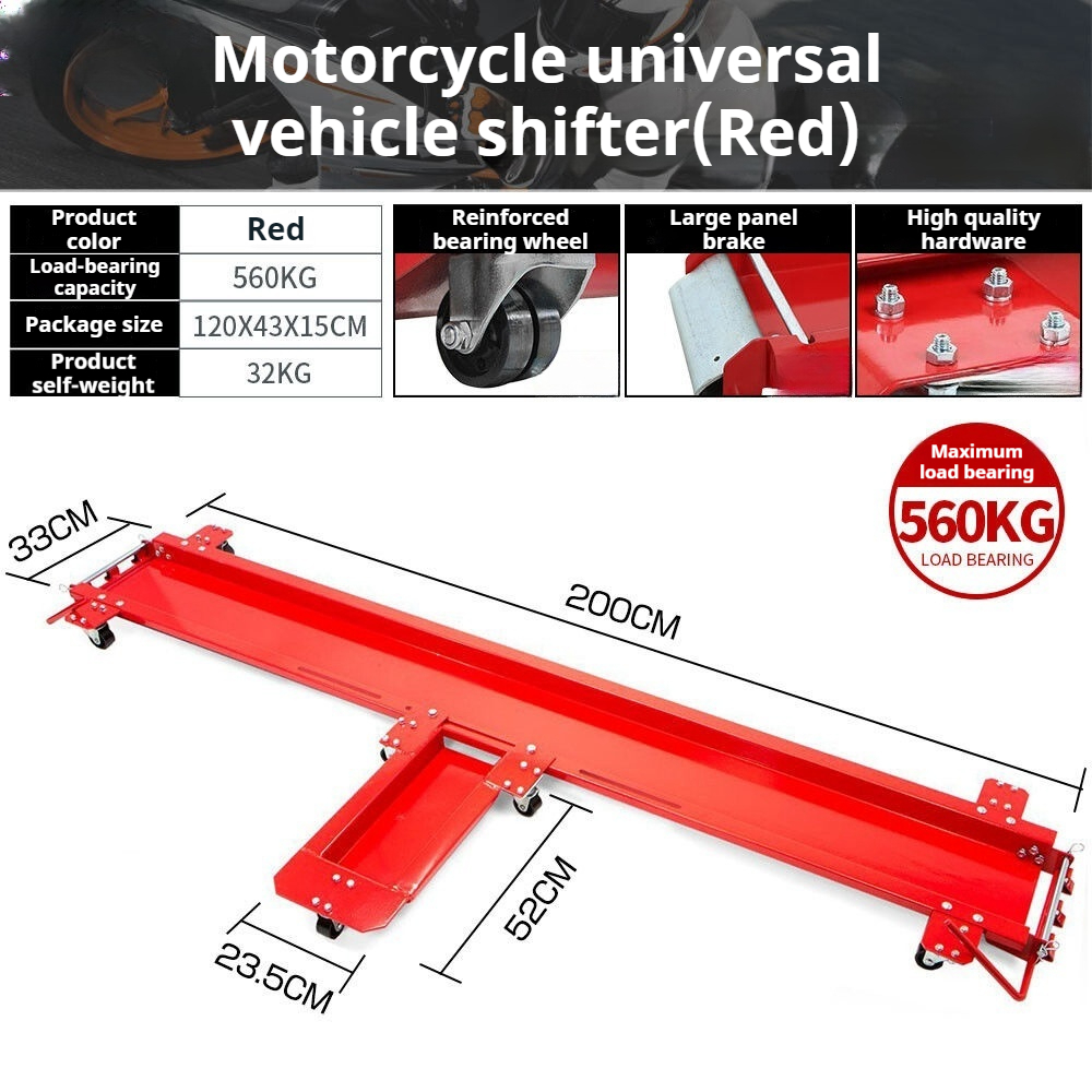 Heavy Motorcycle Motorbike Dolly Mover Parking Stand Wheel Chock ...