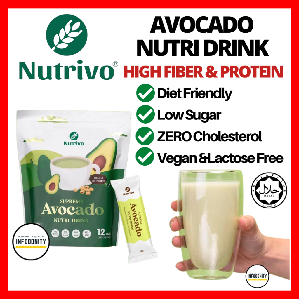 NUTRIVO Supreme Avocado Drink Nutrivo Avocado Powder Drink Avocado Multigrain Avocado Drink ...
