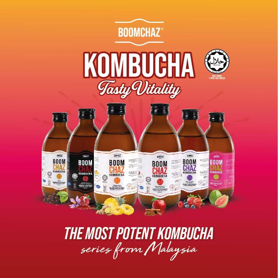 BOOMCHAZ Kombucha Tea - 300ml (Halal) | Shopee Malaysia