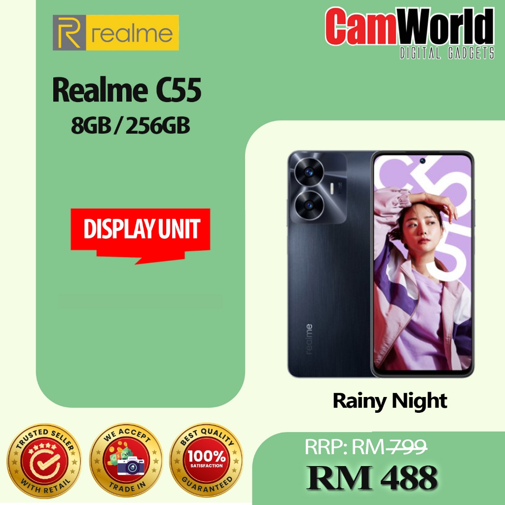 Realme C55 4G ( 8GB / 256GB ) Display Unit | Shopee Malaysia