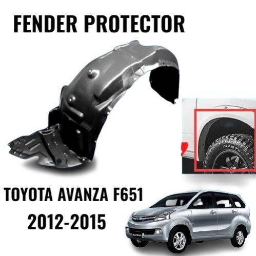 TOYOTA AVANZA F651 2012 YEAR FENDER PROTECTOR LINER TAYAR COVER DAUN ...