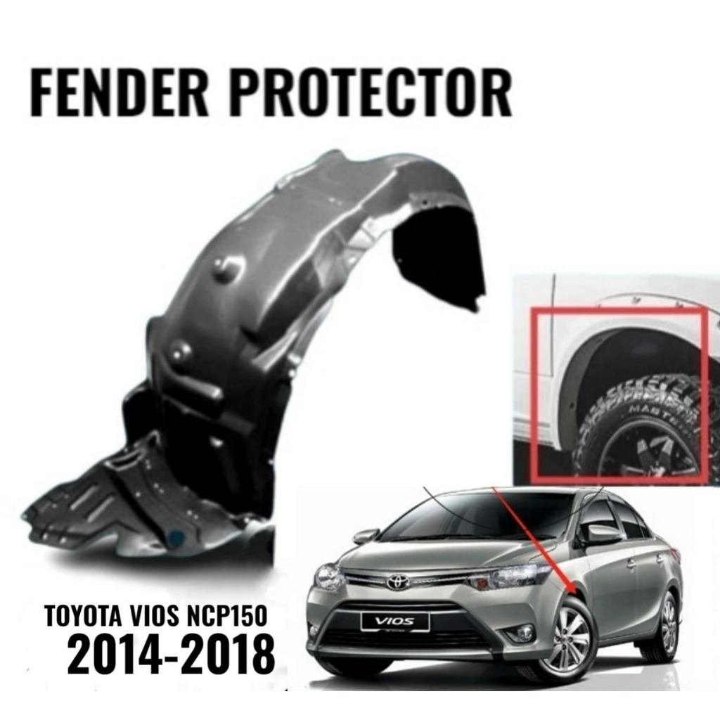 TOYOTA VIOS NCP150 2013 2014 YEAR FENDER PROTECTOR LINER TAYAR COVER ...