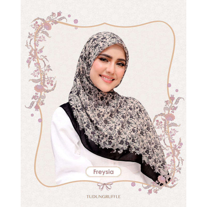 Tudung Ruffle Meraki + freegift | Shopee Malaysia