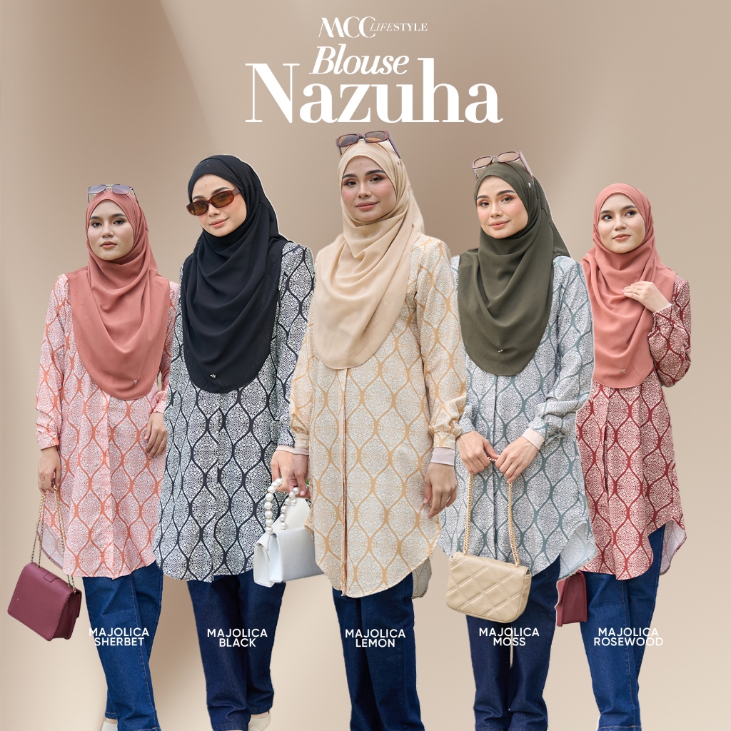 MCC Lifestyle Blouse Nazuha 3.0 Casual Terkini Fashion Trend Koleksi ...