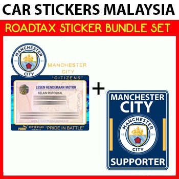 CSM Car Sticker - Manchester City Set Combo The Citizens EP | Shopee ...