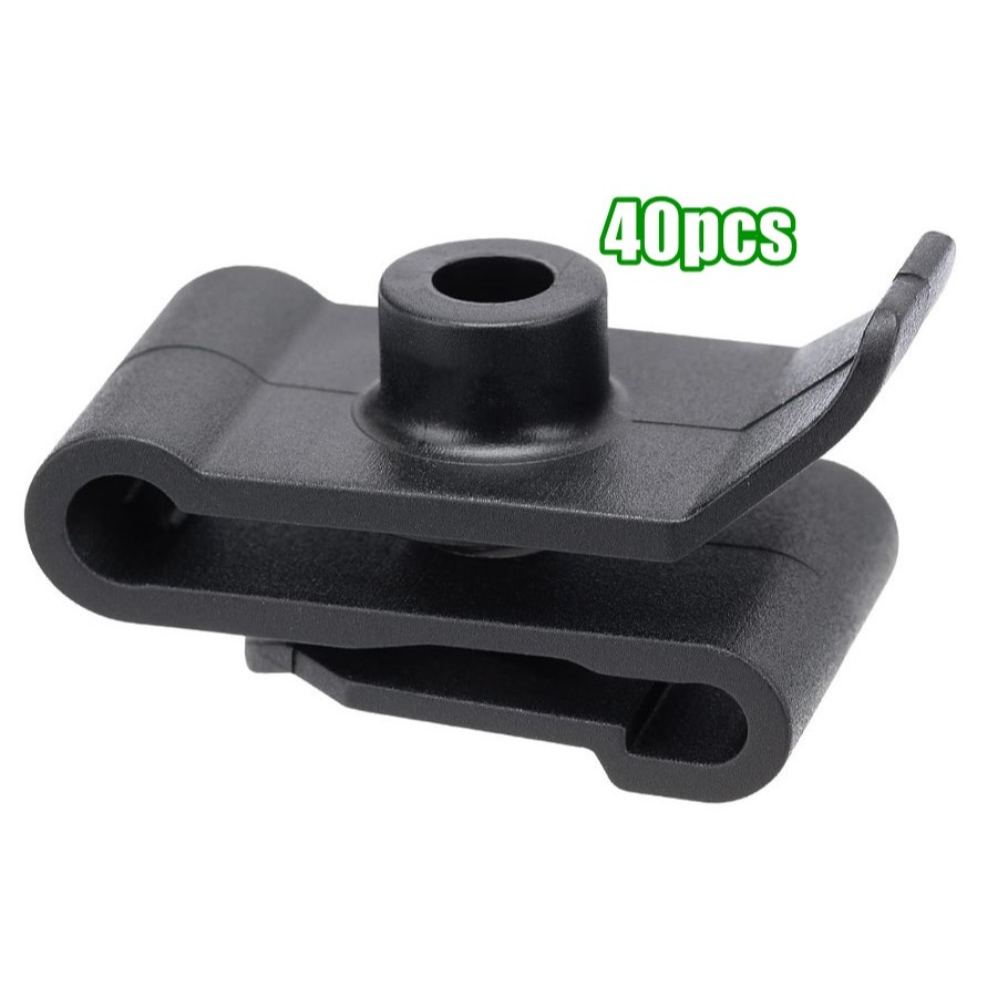 40pcs Car Bumper Clip Fastener U-Clip Panel Trim U-Nut Fender Liner Under Cover Grommet Clip ...